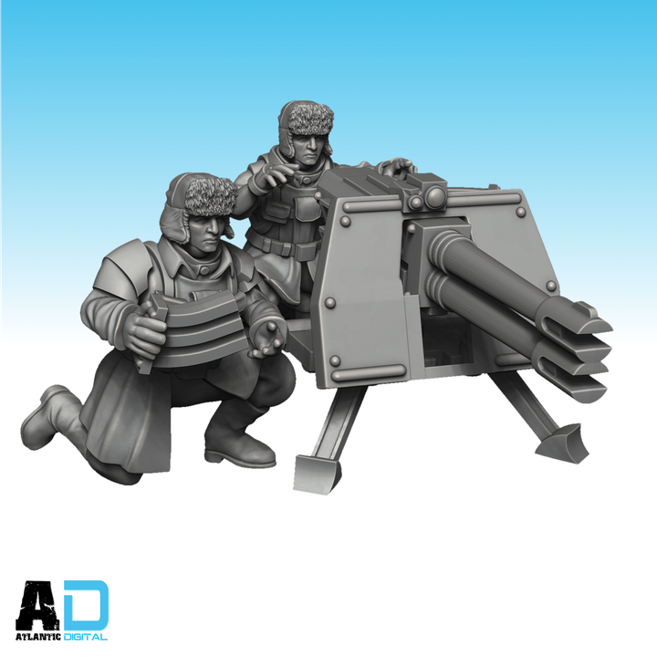3D Printable White Death Heavy Weapons Teams by Wargames Atlantic
