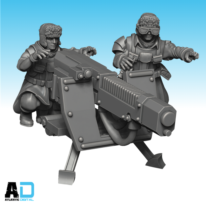 3D Printable White Death Heavy Weapons Teams by Wargames Atlantic