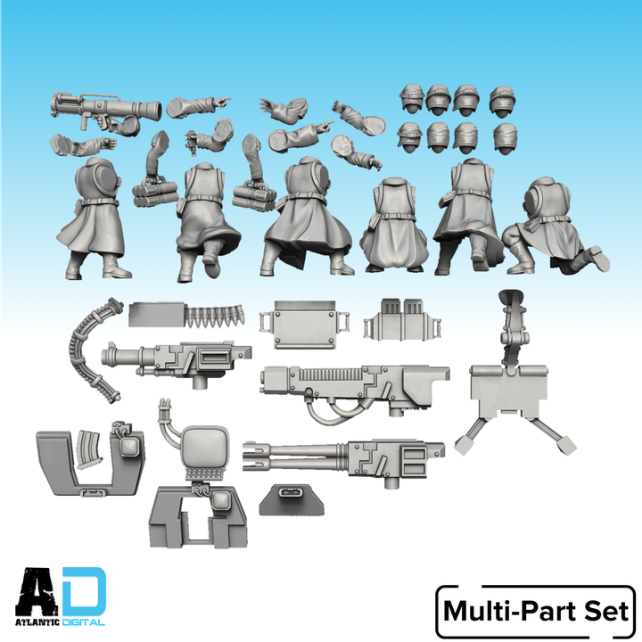 3D Printable White Death Heavy Weapons Teams by Wargames Atlantic