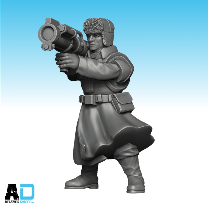 3D Printable White Death Heavy Weapons Teams by Wargames Atlantic