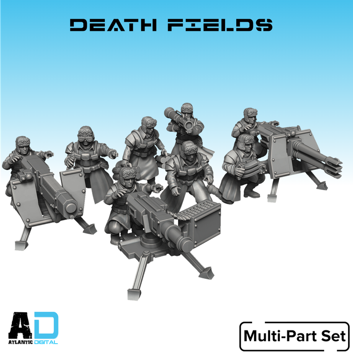 3D Printable White Death Heavy Weapons Teams by Wargames Atlantic