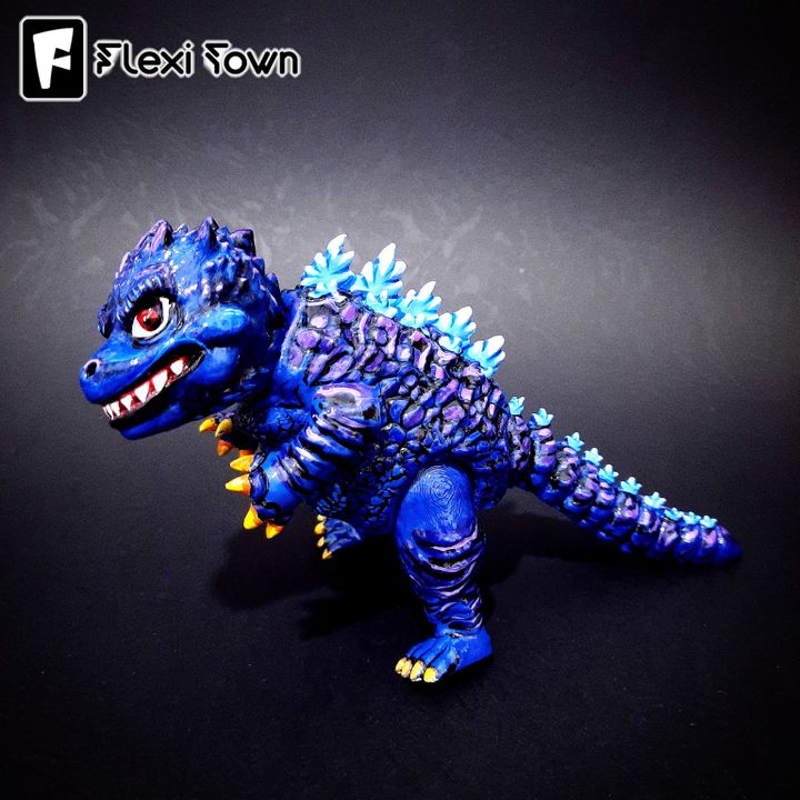 3D Printable Flexi Print-in-Place Godzilla by Flexi Town