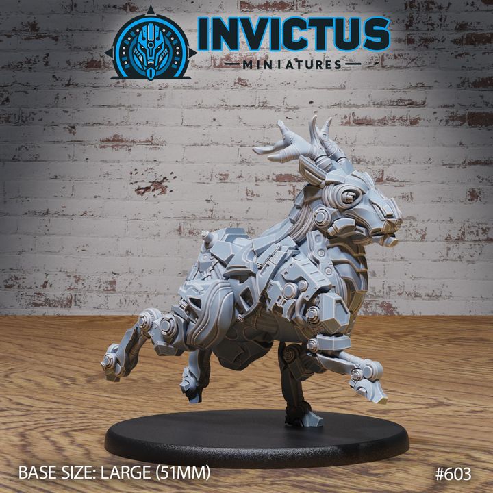 3D Printable Cyber Deer Run / Steampunk Robot / Mecha Animal Construct ...
