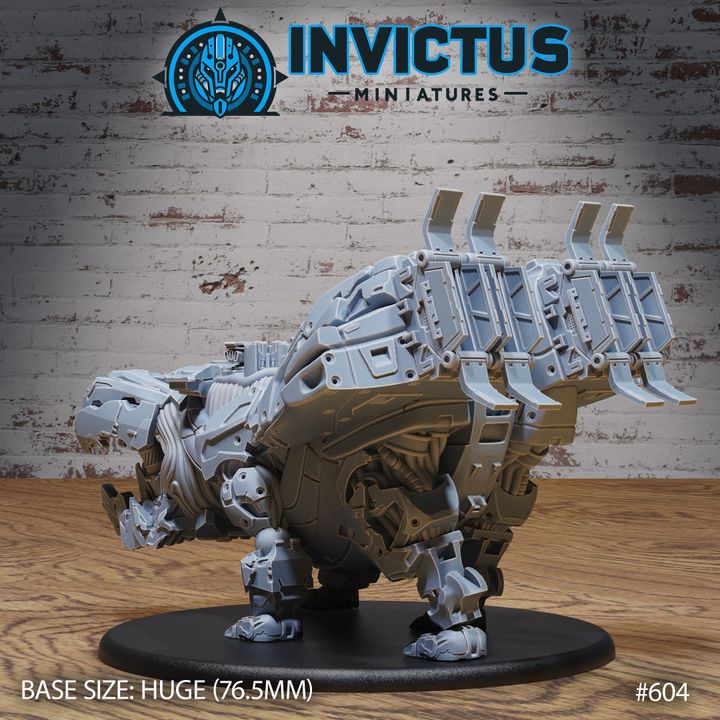 3D Printable Robo Hippo / Cyber Hippopotamus / Steampunk Robot / Mecha ...