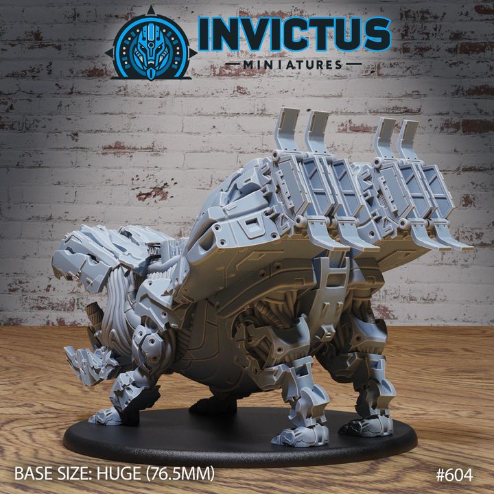 3D Printable Robo Hippo Set / Cyber Hippopotamus / Steampunk Robot ...