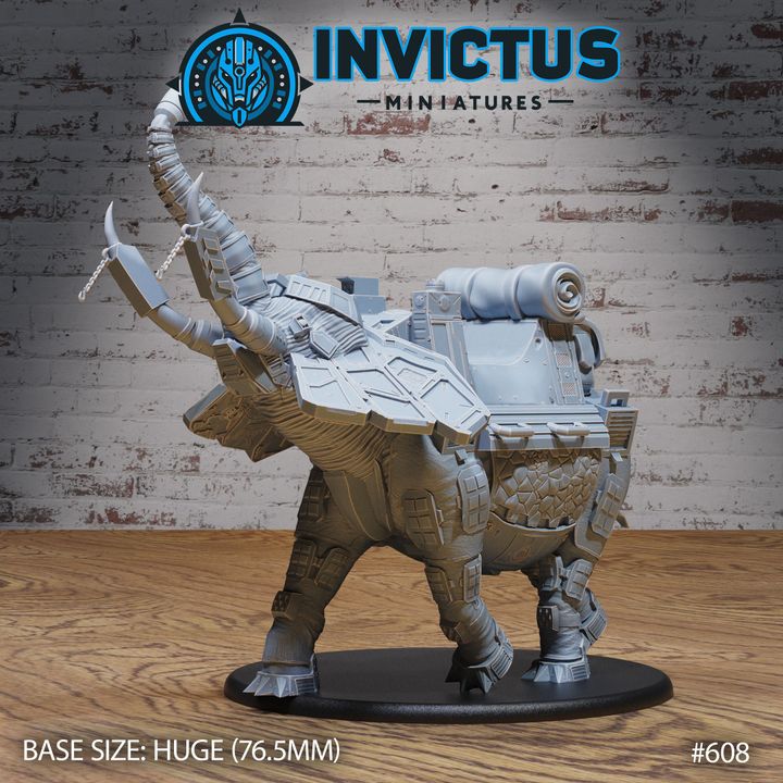 3D Printable Borg Elephant Set / Tusked Battle Machine / Mecha Steel ...
