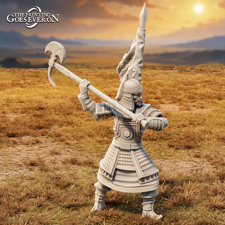3D Printable Golden Khanate Warrior - A - Presupported by The Printing ...