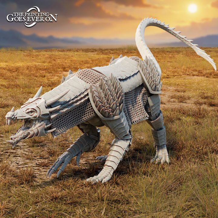 3D Printable Golden Khanate War Drake - A - 2 Variants - Presupported ...