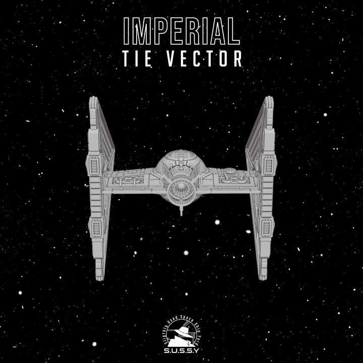 3D Printable TIE Vector (X-Wing Scale) by Slightly Used SpaceShips Yard ...
