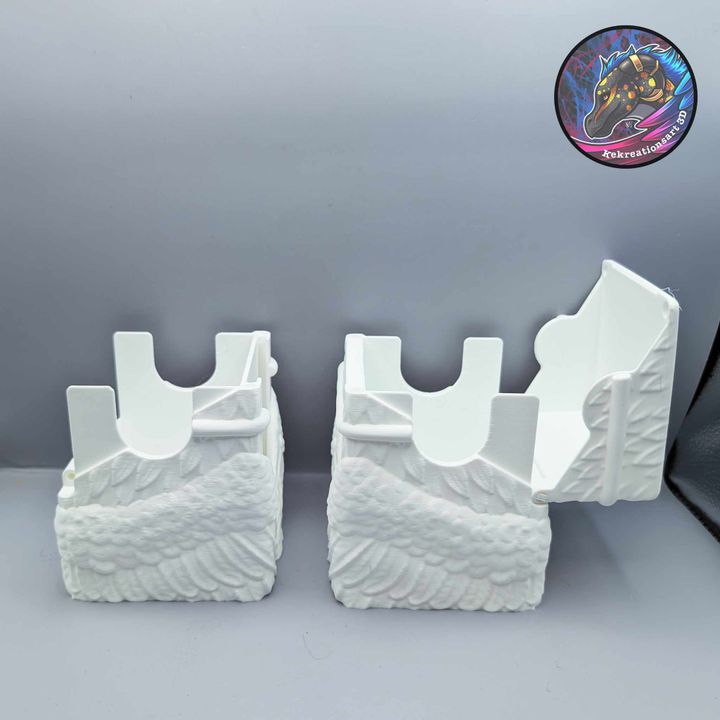 3D Printable Angel Card Deck Box by Kirsten M