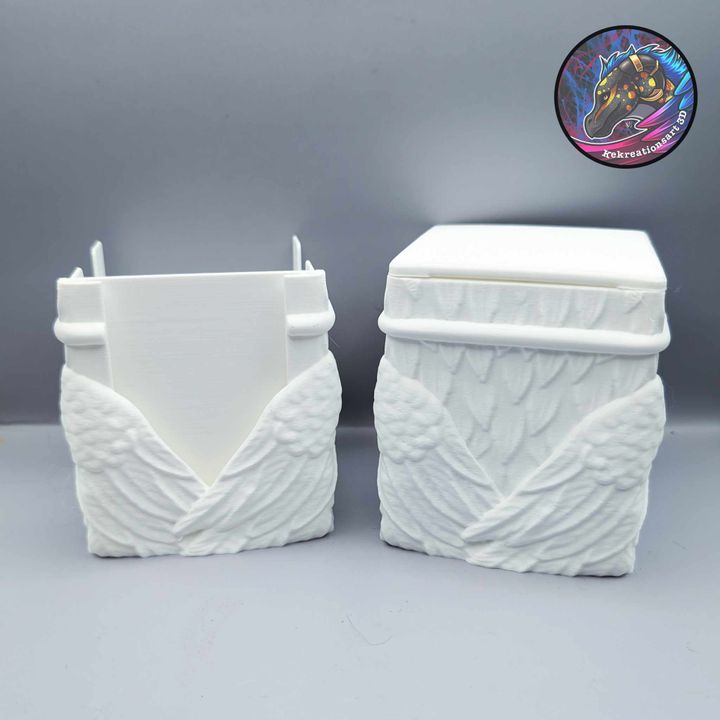 3D Printable Angel Card Deck Box by Kirsten M