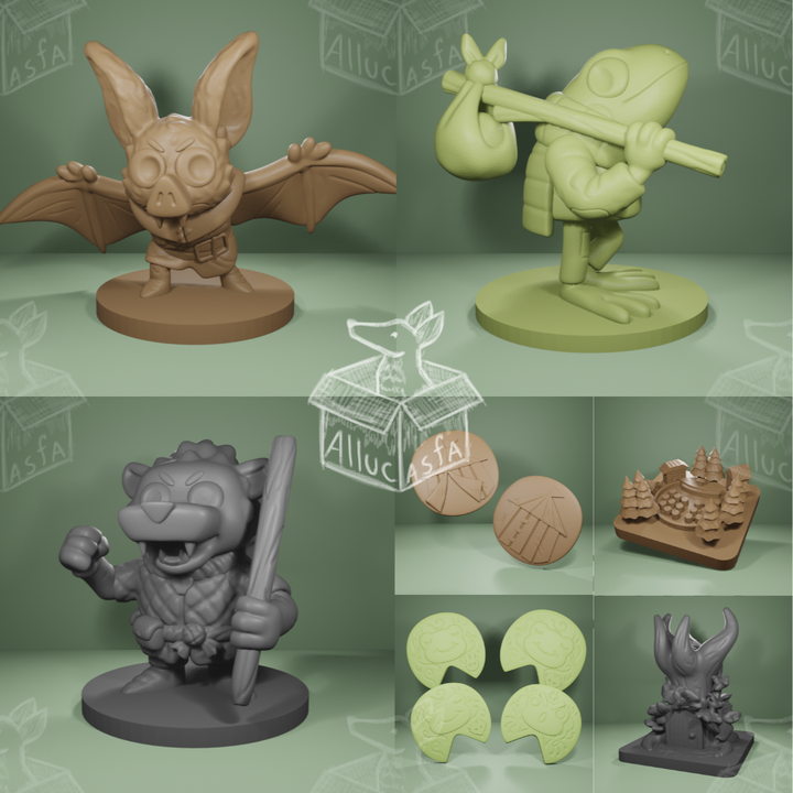 3D Printable Root Homeland Expansion - 3d miniature and tokens pack by ...
