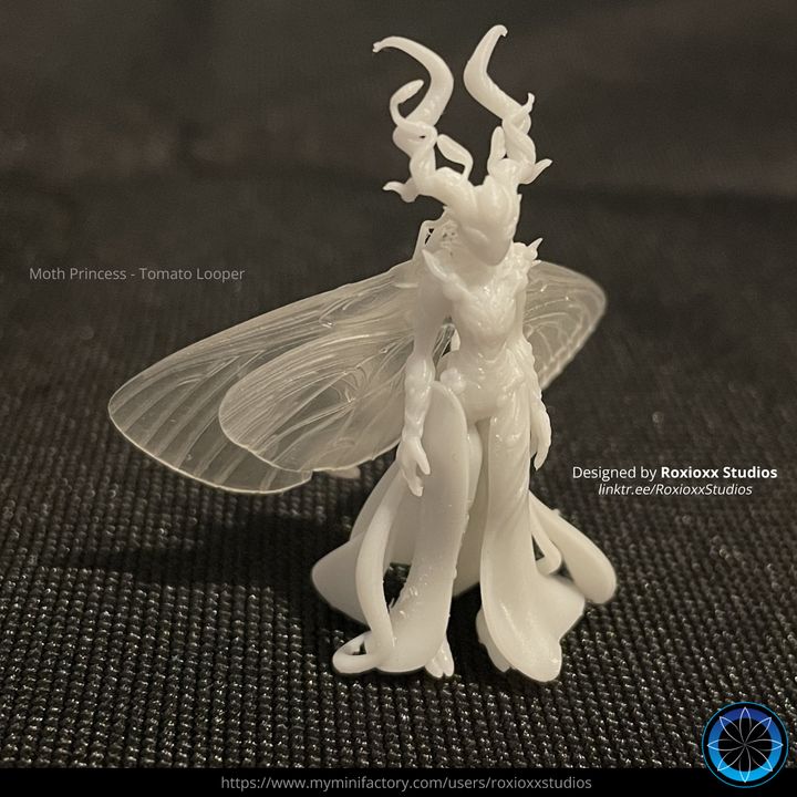 3D Printable Moth Princess - Tomato Looper by Roxioxx