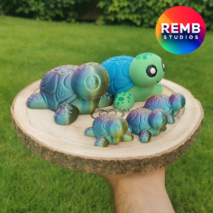 3D Printable Cute Turtle Remb Studios, STL file for 3D printing, STL ...