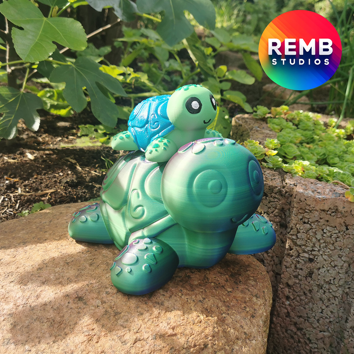 3D Printable Cute Turtle Remb Studios, STL file for 3D printing, STL ...