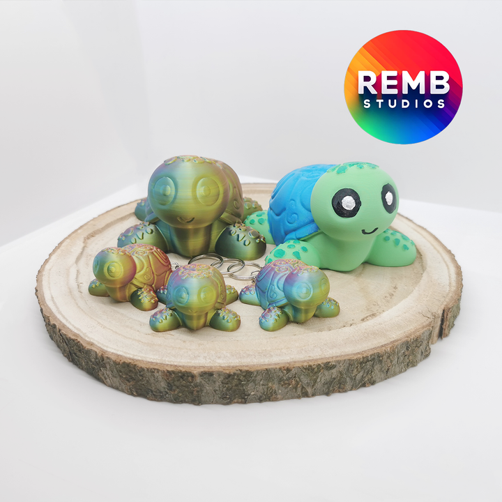 3D Printable Cute Turtle Remb Studios, STL file for 3D printing, STL ...