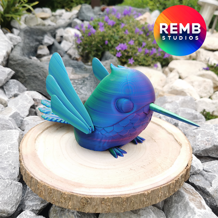 3D Printable Flexi Hummingbird Remb Studios, STL file for 3D printing ...