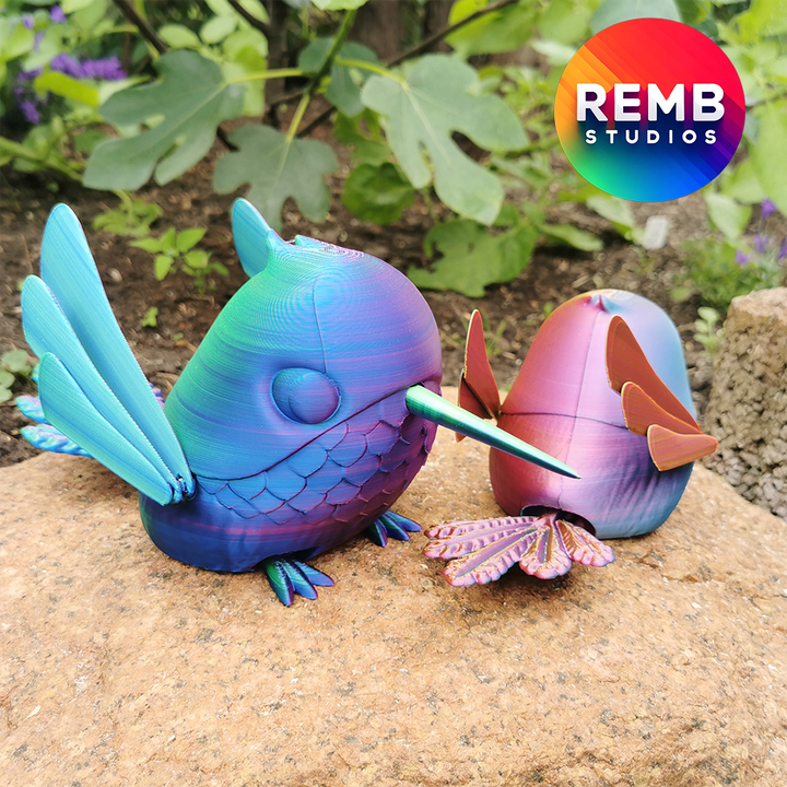 3D Printable Flexi Hummingbird Remb Studios, STL file for 3D printing ...