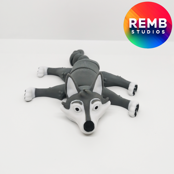3D Printable Flexi Wolf Remb Studios, STL file for 3D printing, STL ...