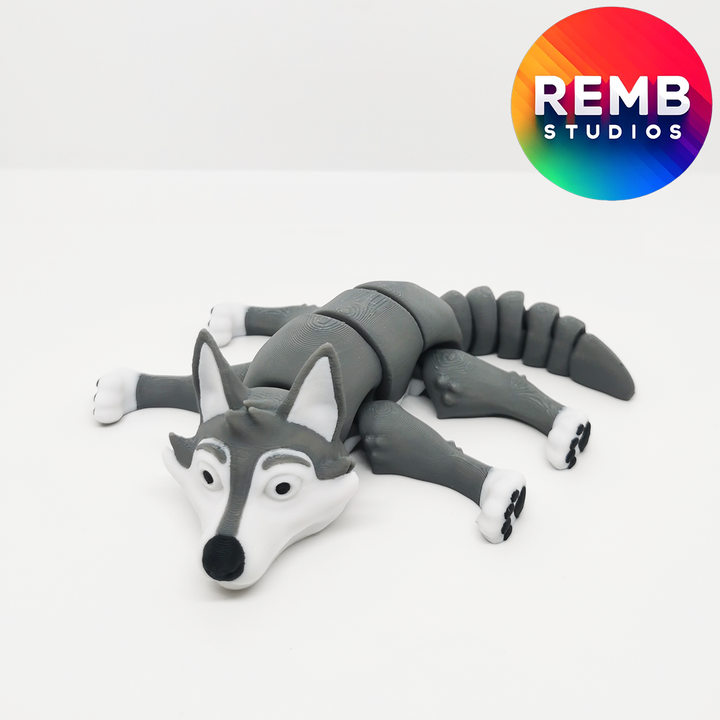 3D Printable Flexi Wolf Remb Studios, STL file for 3D printing, STL ...