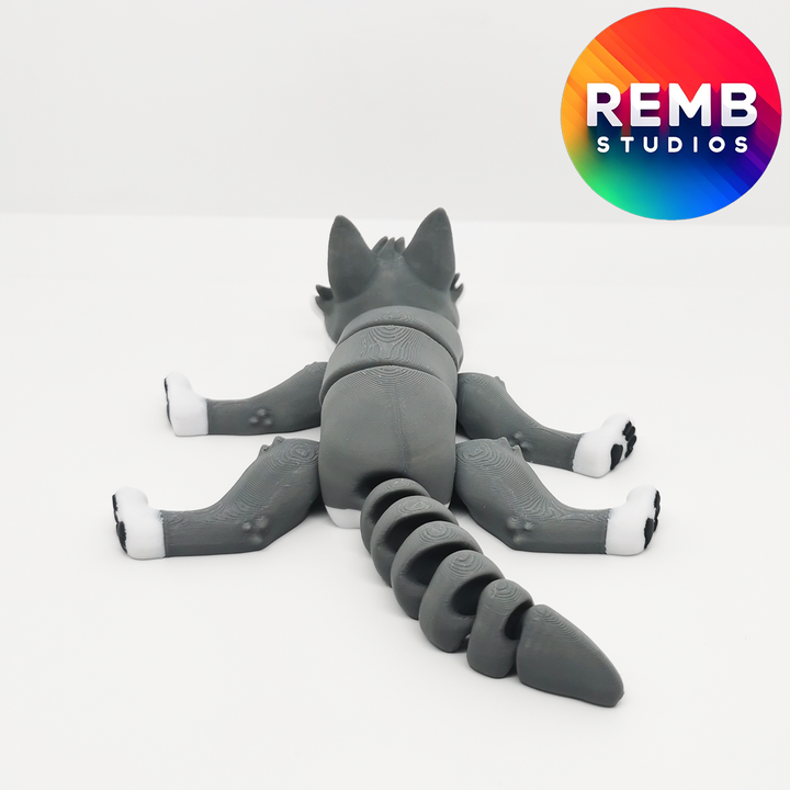 3D Printable Flexi Wolf Remb Studios, STL file for 3D printing, STL ...