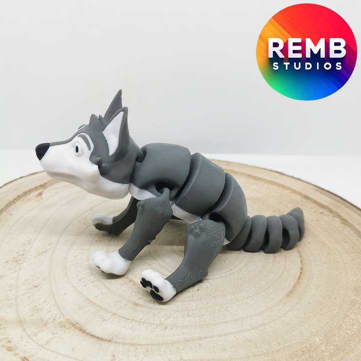 3D Printable Flexi Wolf Remb Studios, STL file for 3D printing, STL ...