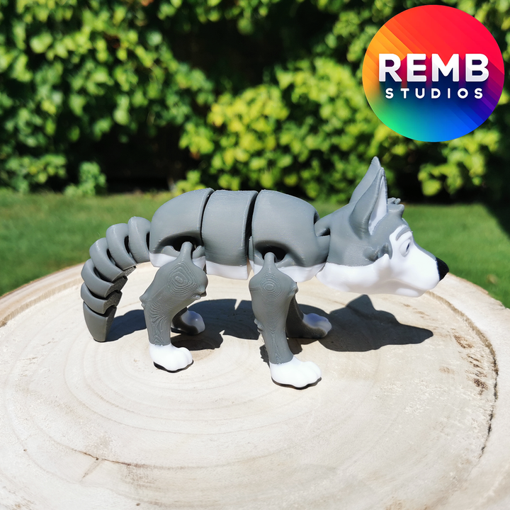 3D Printable Flexi Wolf Remb Studios, STL file for 3D printing, STL ...