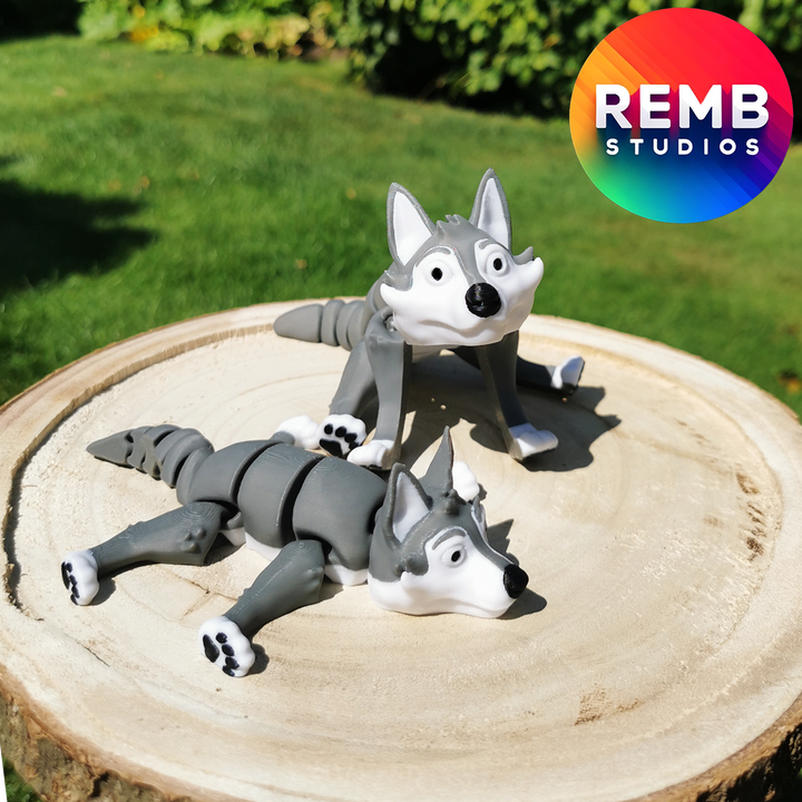 3D Printable Flexi Wolf Remb Studios, STL file for 3D printing, STL ...