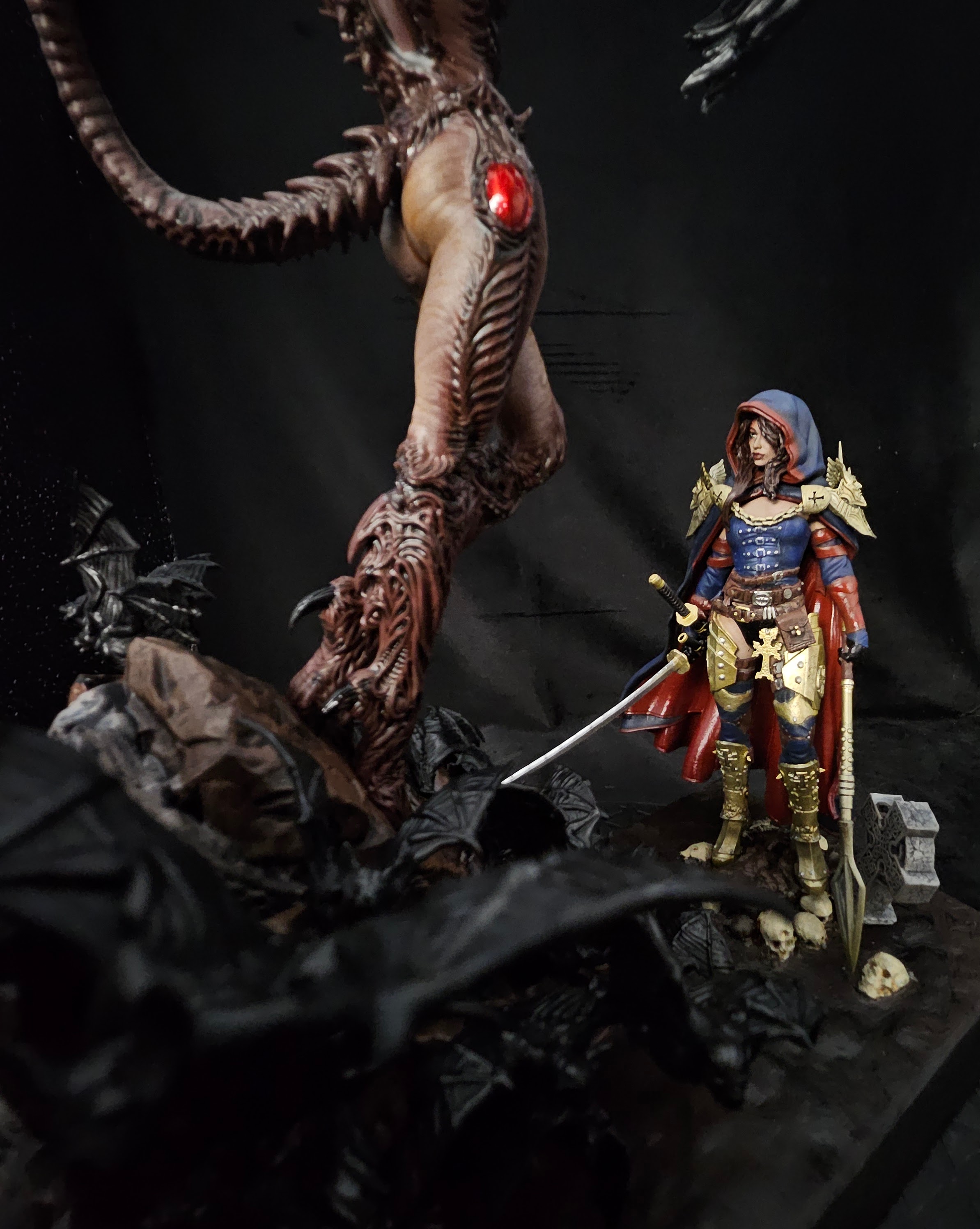 3D Printable Rylana the Succubus [presupported] by Nerikson