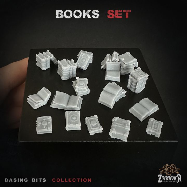 3D Printable Books - Basing Bits by Zabavka Workshop