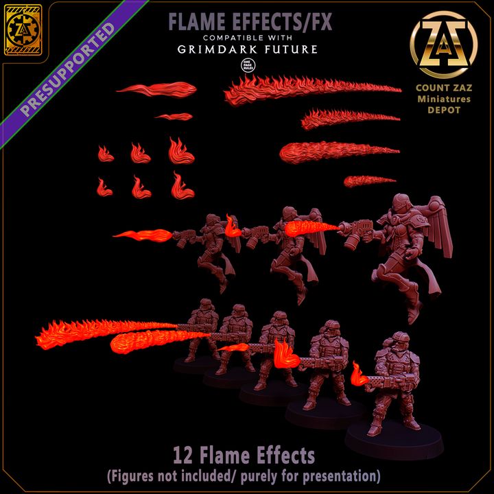 3D Printable FLAME EFFECTS/FX - 12 flame effects to add a spark to your ...