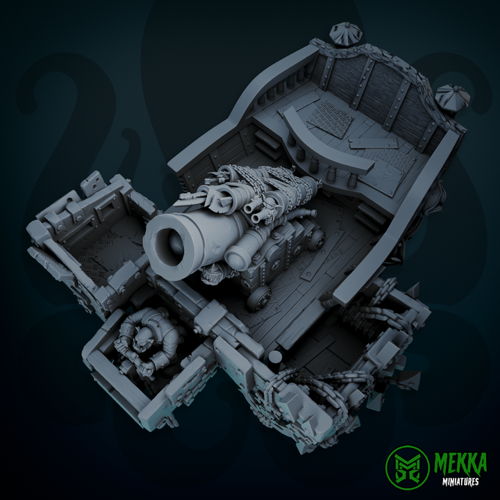 3D Printable Kraken Head by Mekka Miniatures