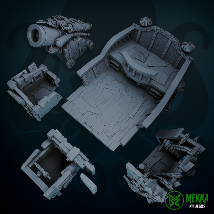 3D Printable Kraken Head by Mekka Miniatures