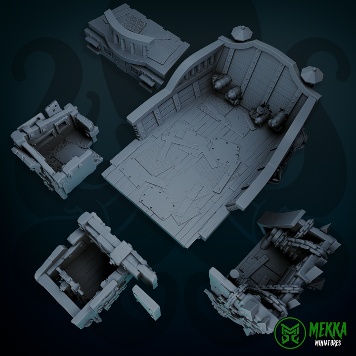 3D Printable Kraken Head by Mekka Miniatures