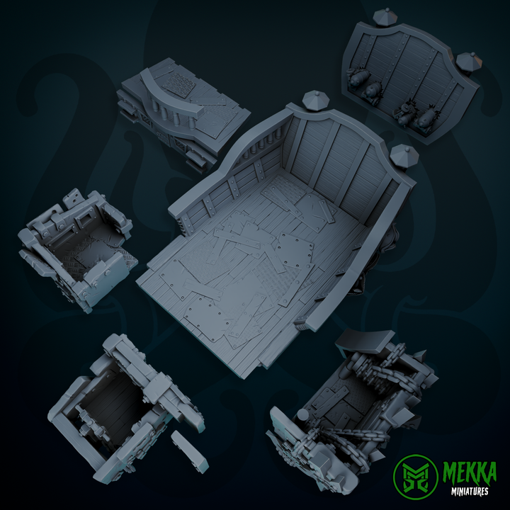 3D Printable Kraken Head by Mekka Miniatures