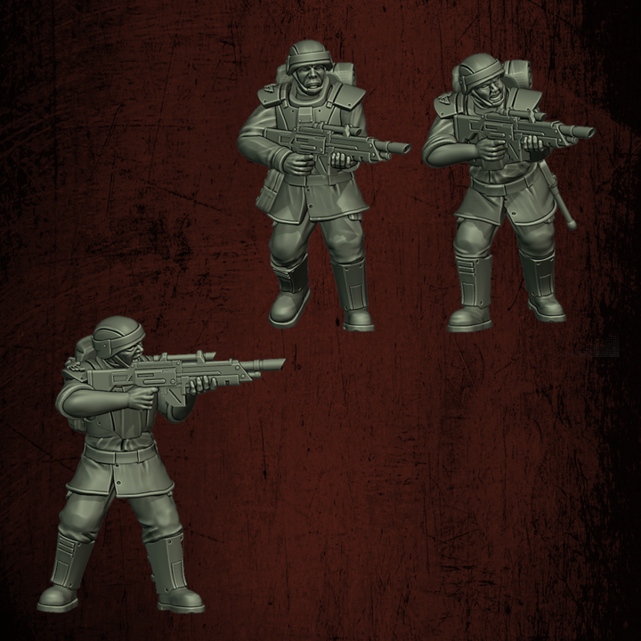 3D Printable Canadian Infantry Set by Quartermaster3D