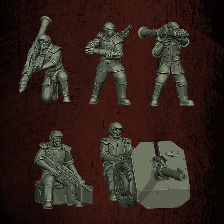 3D Printable Canadian Heavy Weapons Set by Quartermaster3D