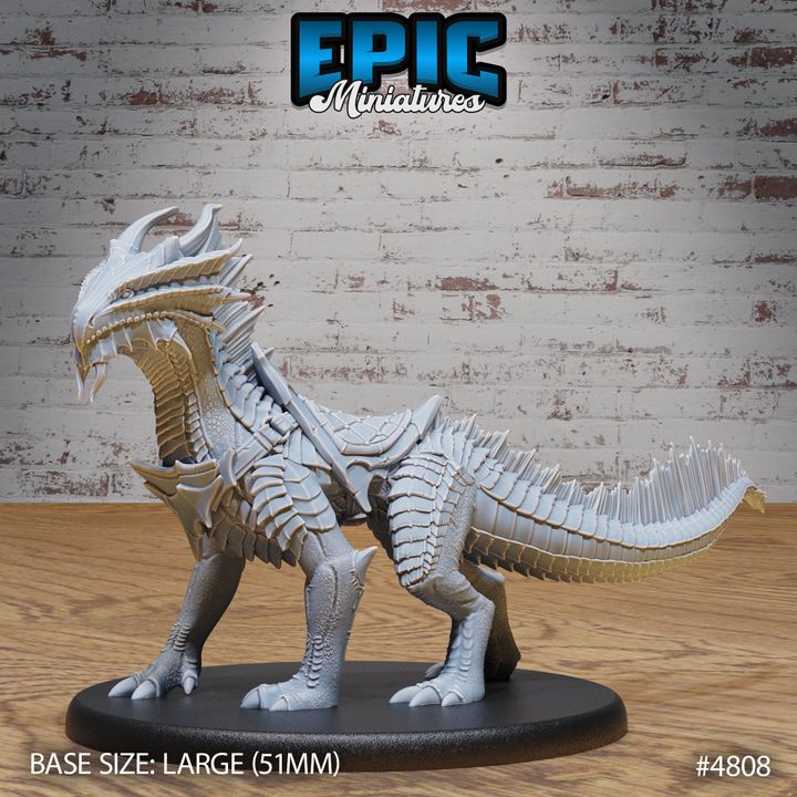 3D Printable Guard Drake Bronze / Legendary Dragon / Mountain Monster ...