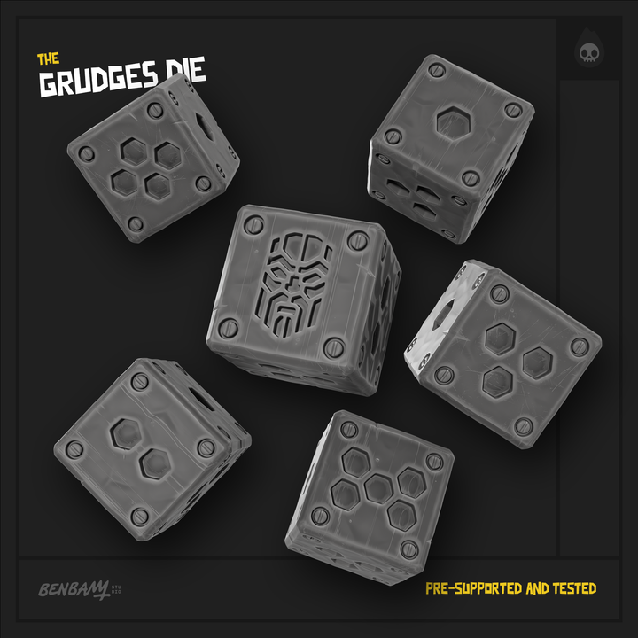 3D Printable The Grudges Die by BenBam Studio