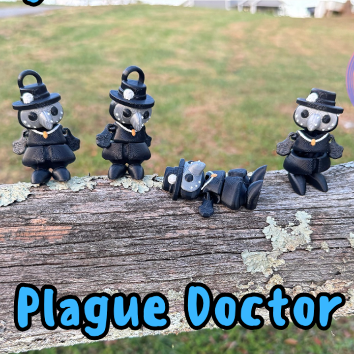 3D Printable Plague Doctor Flexi by ChibiBestiary