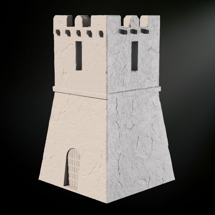 3D Printable Desert Guard Tower by WargamesCo