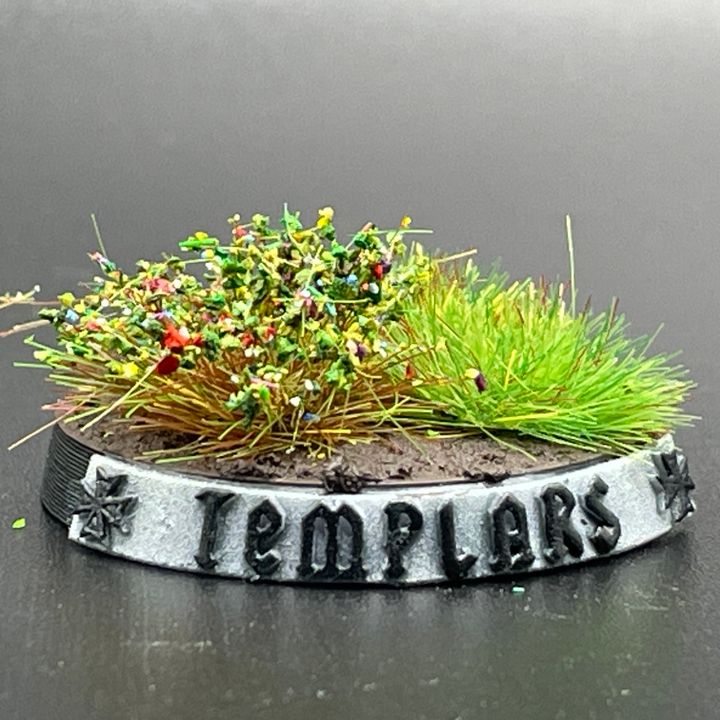3D Printable Templar / Templars Brother Name Plate Builder by Tagmybase.com