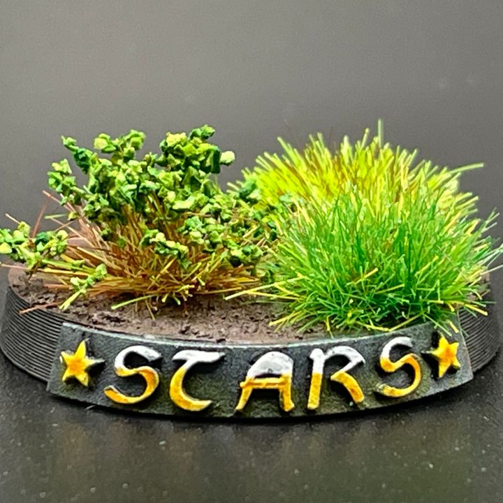 3D Printable Star Motif Name Plate Builder by Tagmybase.com