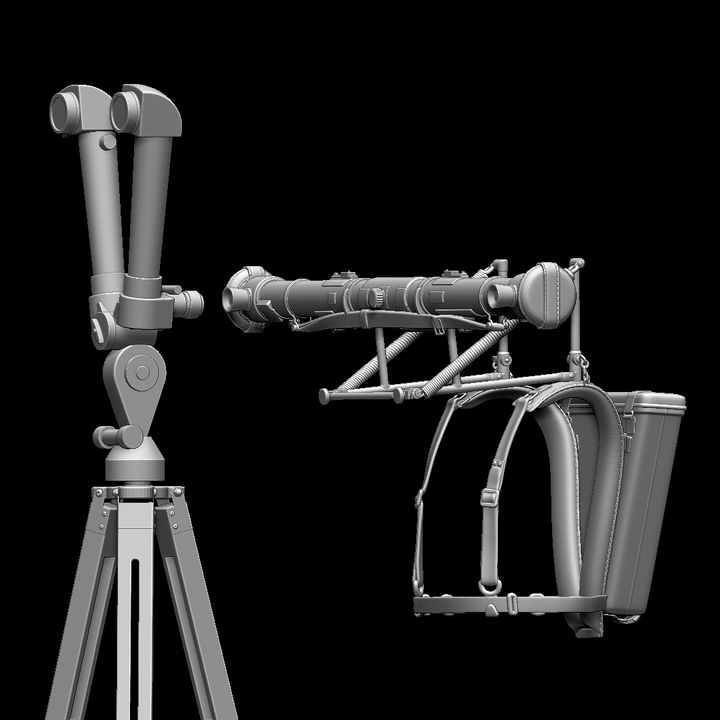 3D Printable rangefinder binoculars stereotube periscope by Dmitry ...
