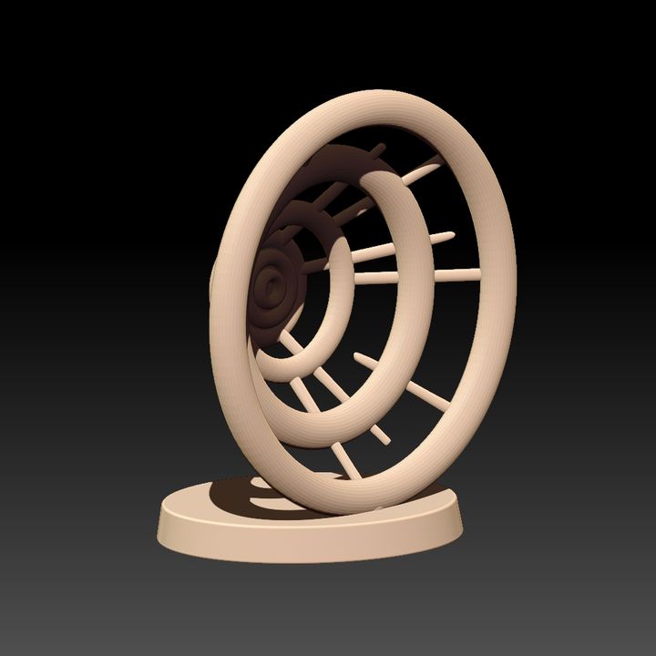 3D Printable BOOM TUBE TOKEN by Artjom Lewitan