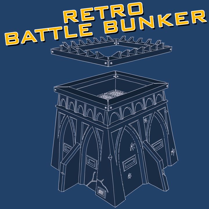 3D Printable Retro Battle Bunker by Doctor Spork