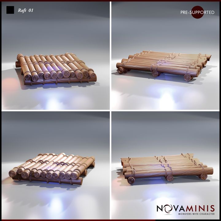 3D Printable Raft 01 by NovaMinis