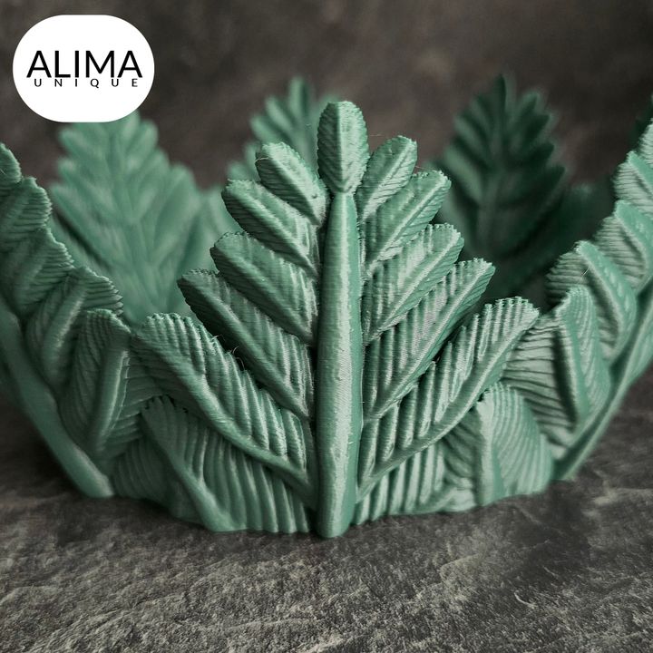 3D Printable Fern Plants Bowl by ALIMA UNIQUE DESIGNS