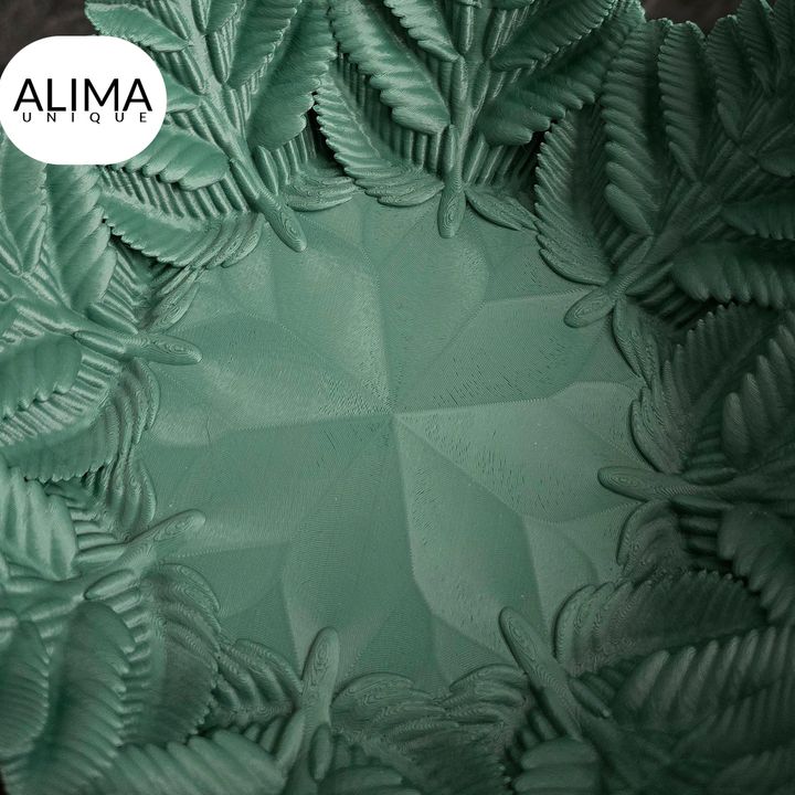 3D Printable Fern Plants Bowl by ALIMA UNIQUE DESIGNS
