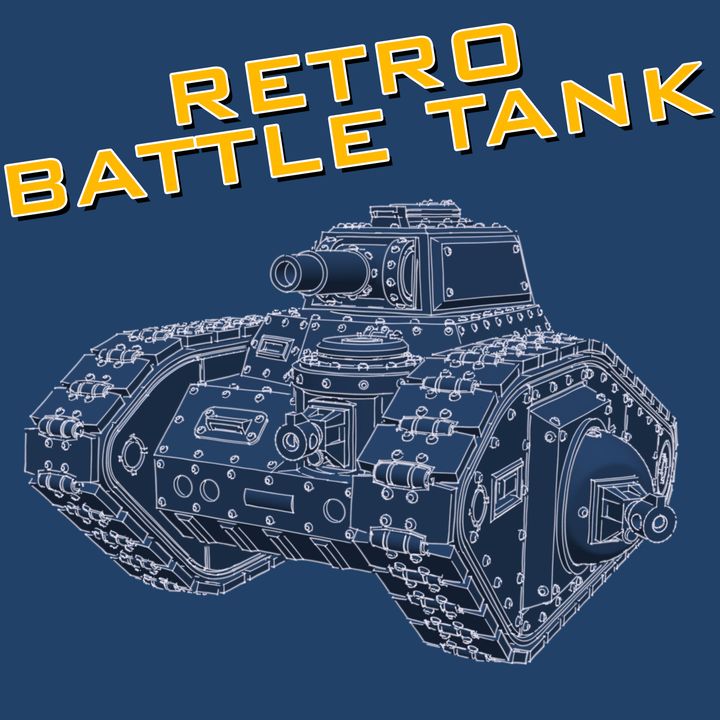 3D Printable Retro Battle Tank by Doctor Spork